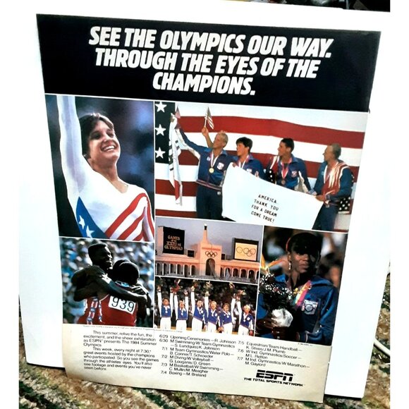 Wall Decor | 1985 Espn Network Olympics Coverage Mary Lou Retton ...